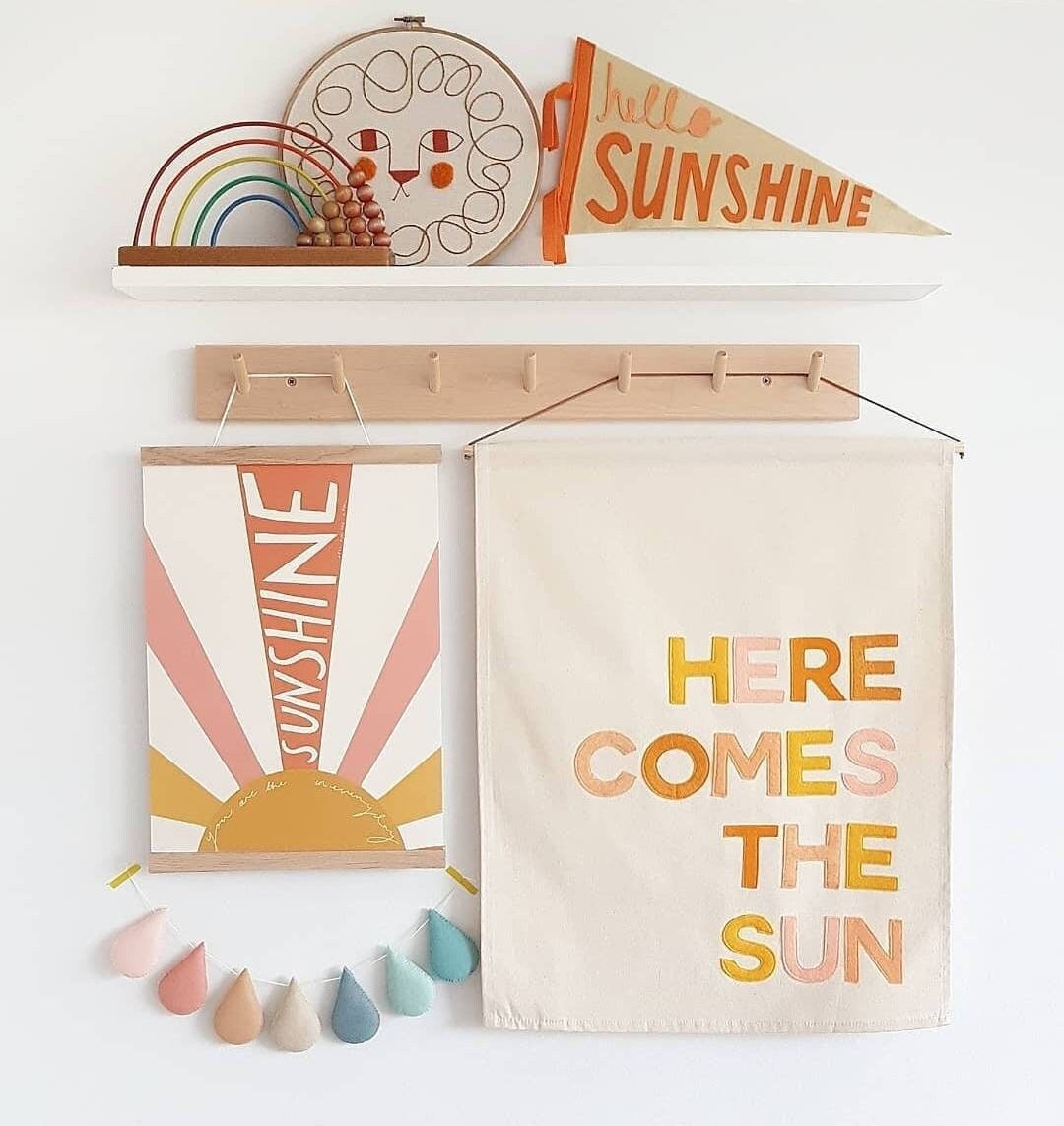 Here Comes the Sun banner – Happy Sunday Studio