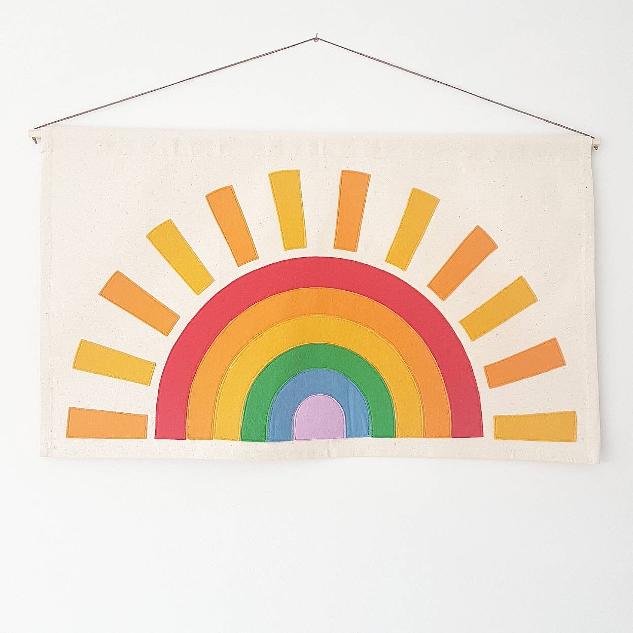 Large rainbow bright colour Sunshine banner – Happy Sunday Studio